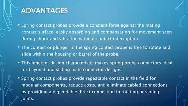 Spring Loaded Connector | PPT