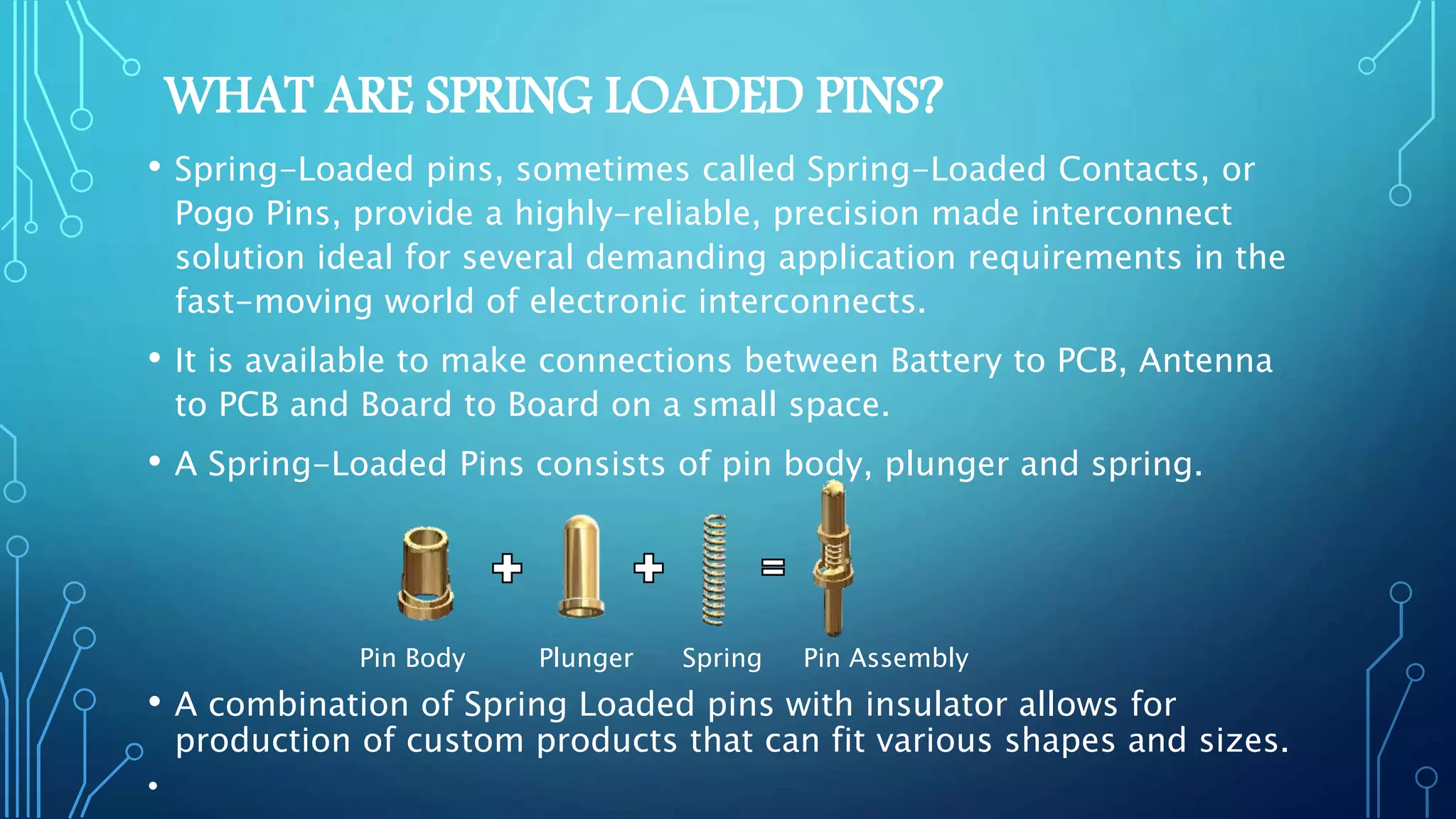 Spring Loaded Pins | PPTX