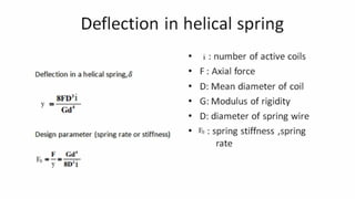 SPRING Design & Design parameters details | PDF