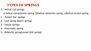 SPRING Design & Design parameters details | PDF
