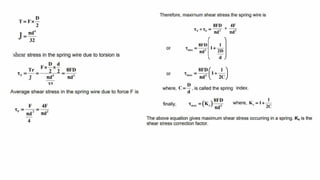 SPRING Design & Design parameters details | PDF
