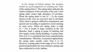 SPRING Design & Design parameters details | PDF