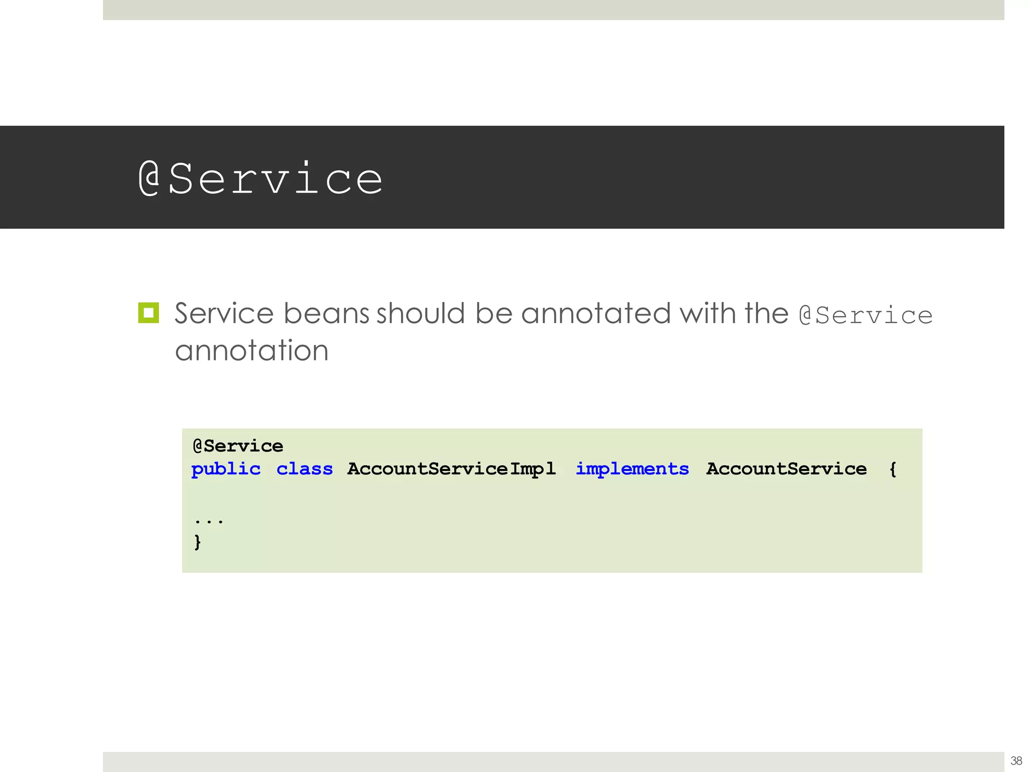 Spring MVC - Wiring the different layers | PPT