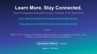 Cloud Configuration Ecosystem at Intuit | PDF