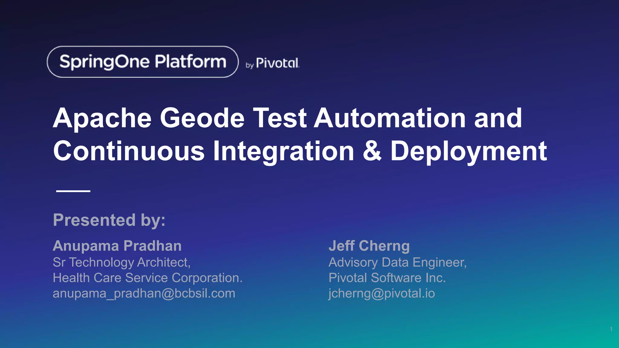 Apache Geode Test Automation And Continuous Integration And Deployment Ci Cd Ppt