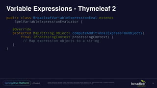 Lessons learned from upgrading Thymeleaf | PPT