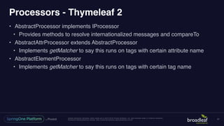 Lessons learned from upgrading Thymeleaf | PPT