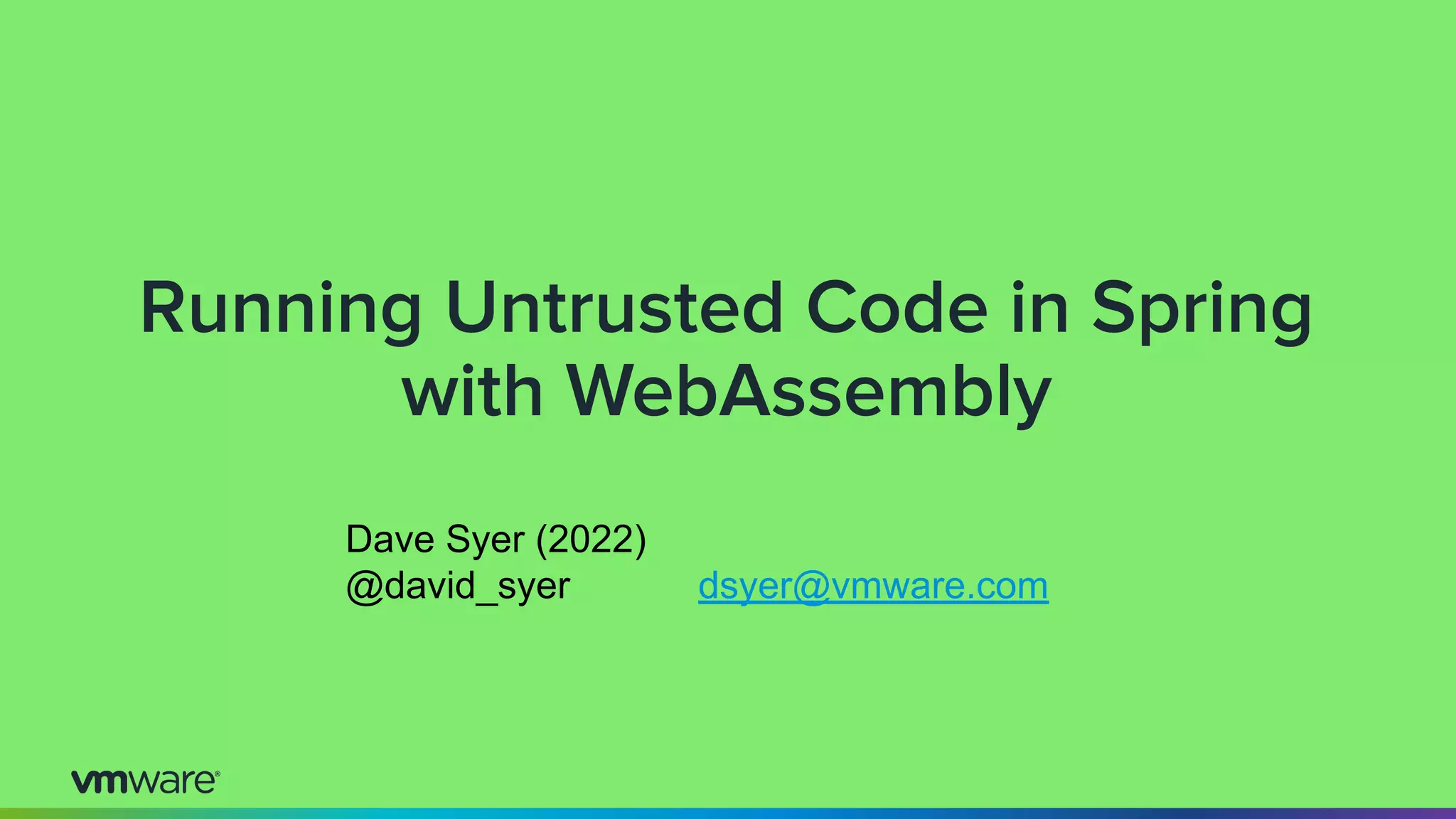Running Untrusted Code in Spring with WebAssembly | PDF | Web Development | Internet