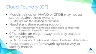 Operationalizing Data Science using Cloud Foundry | PDF