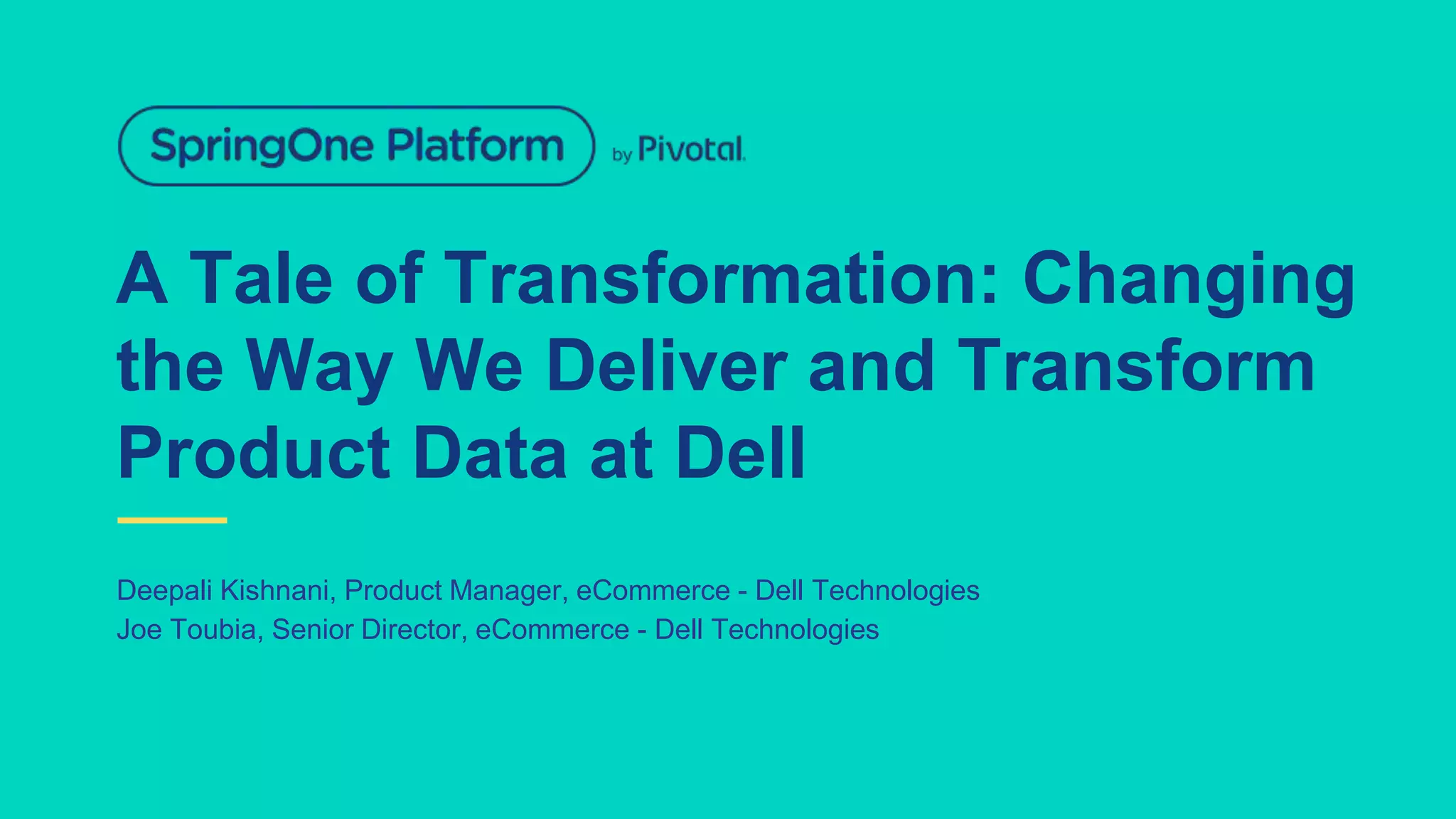 A Tale of Transformation: Changing the Way We Deliver and Transform ...