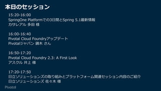 SpringOne Platform について | PDF