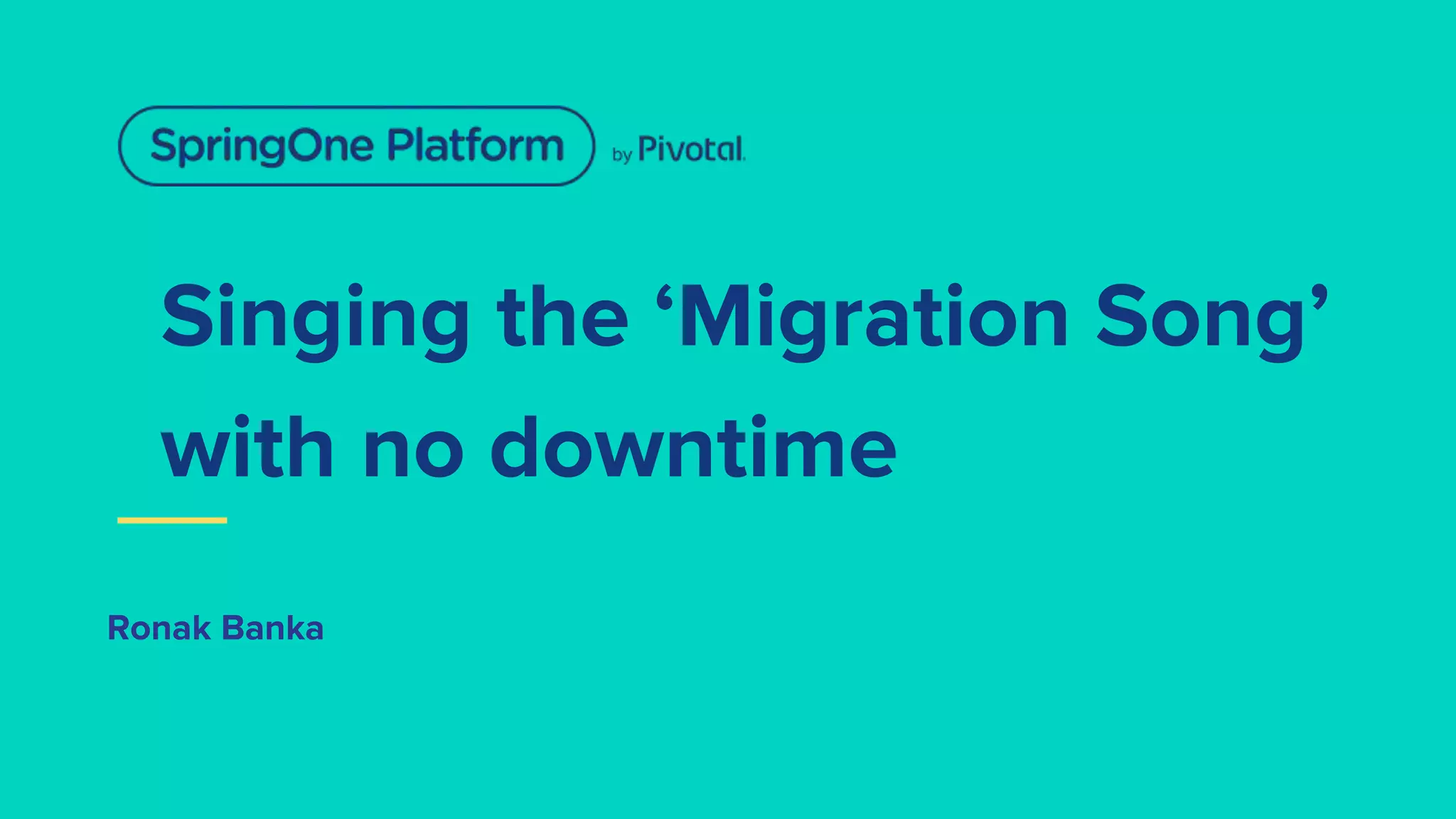 Singing the "Migration Song" with No Downtime | PPT