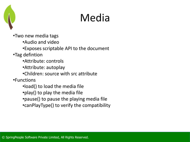 SpringPeople Introduction to HTML5 & CSS3 | PDF