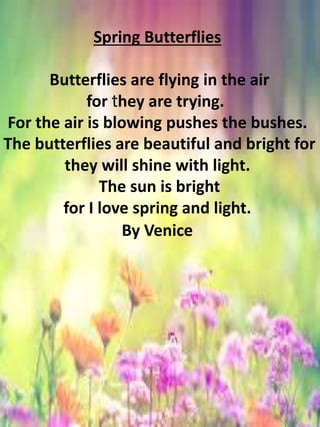 Spring poems | PPTX