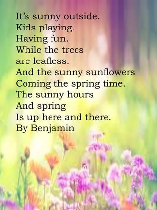 Spring poems | PDF