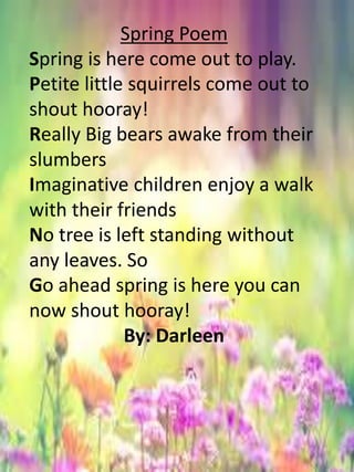 Spring poems | PDF