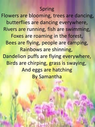 Bird Haiku Poems About Spring