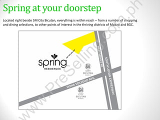 Spring Residences - SMDC - Bicutan | PPT