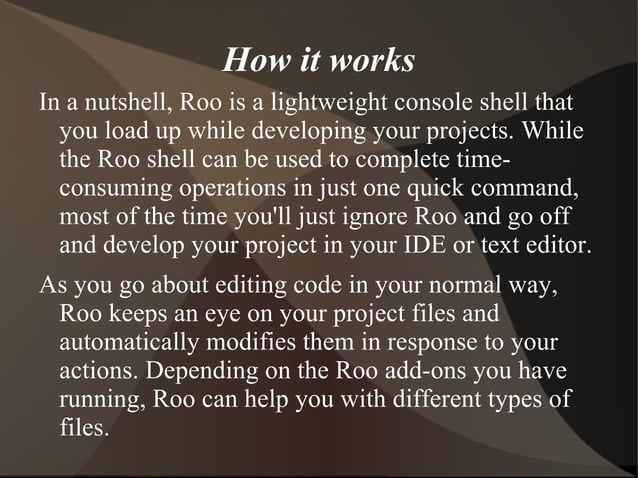 Spring roo for entrepreneurs | ODP