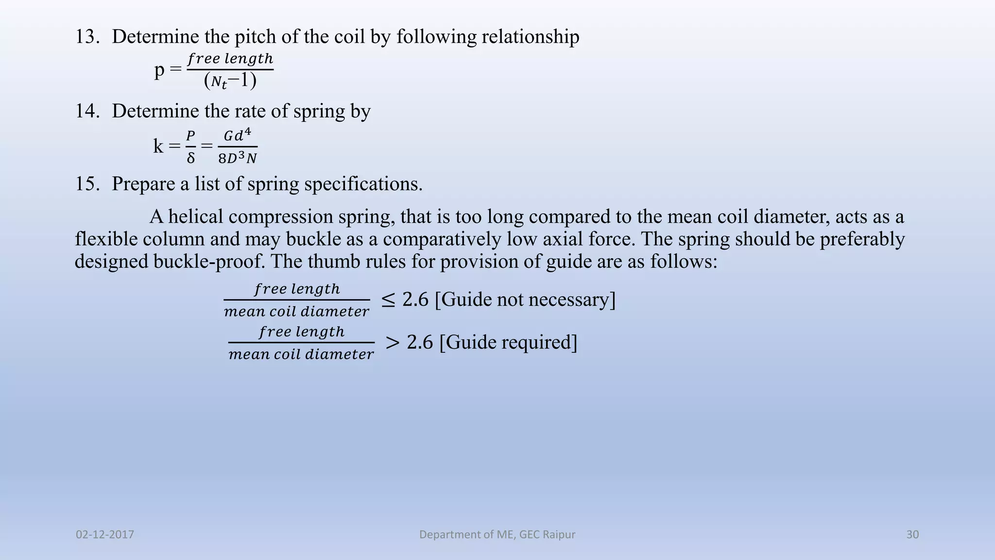 Design of Springs | PPTX