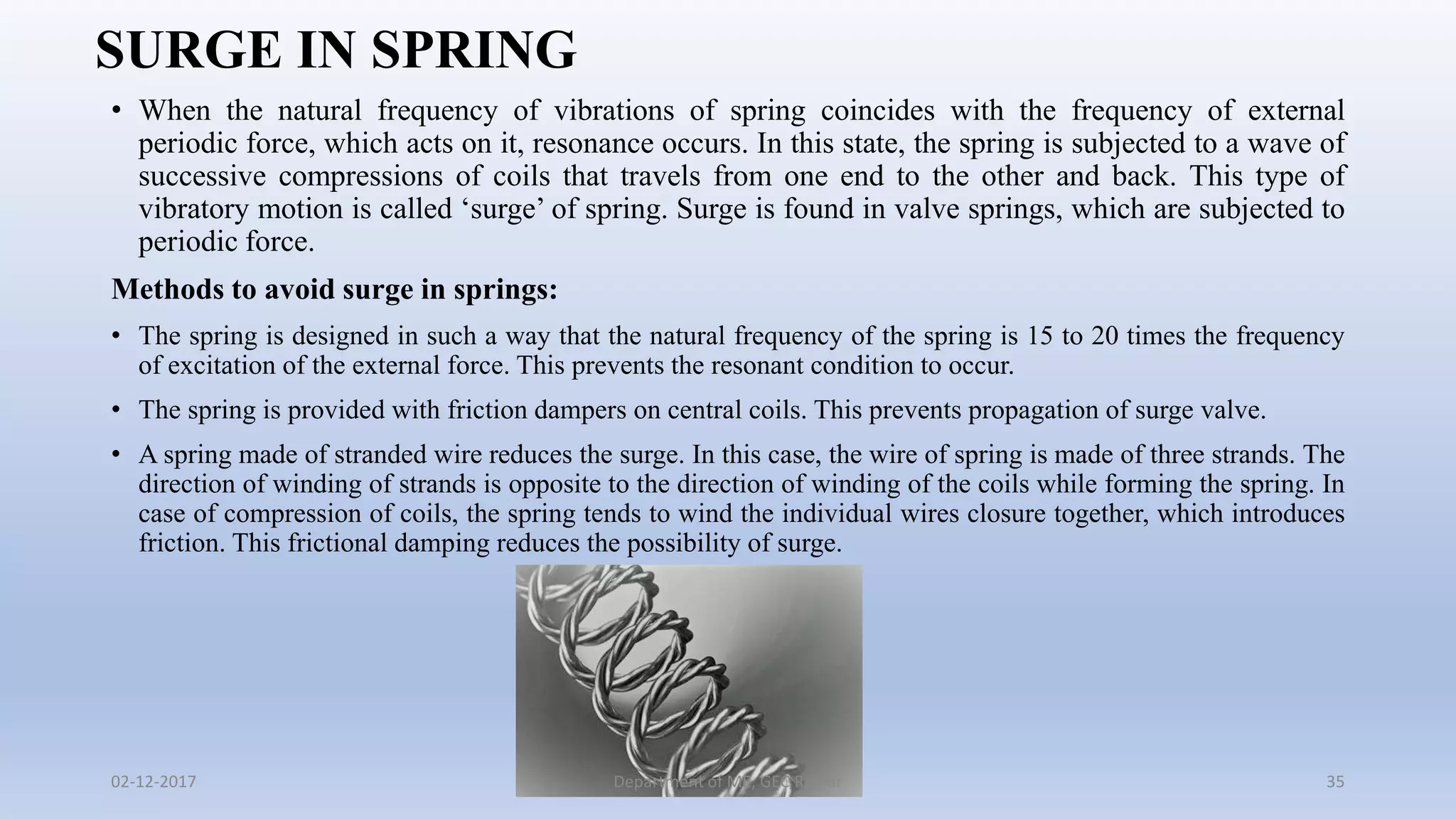 Design of Springs | PPTX