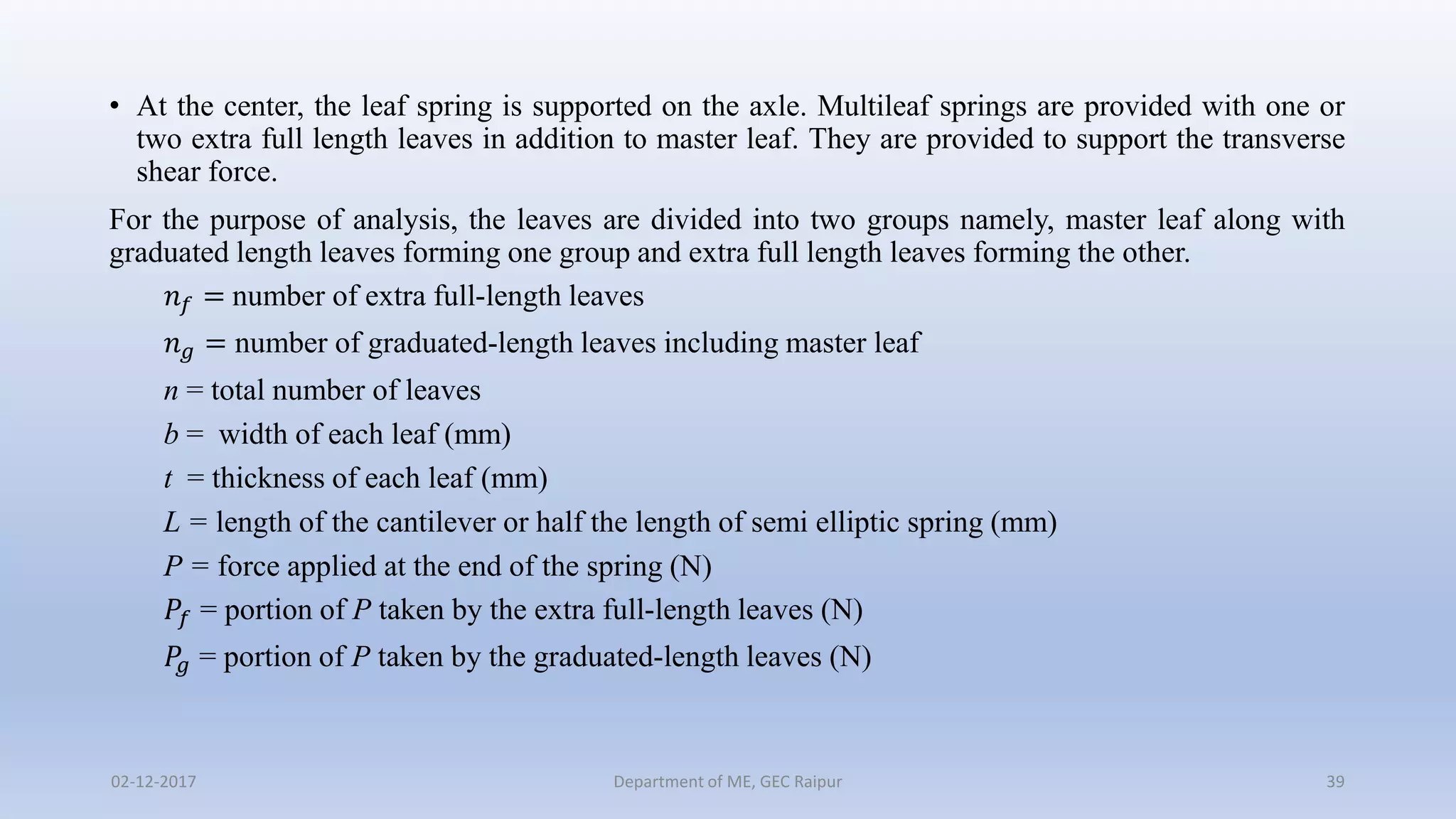 Design of Springs | PPTX