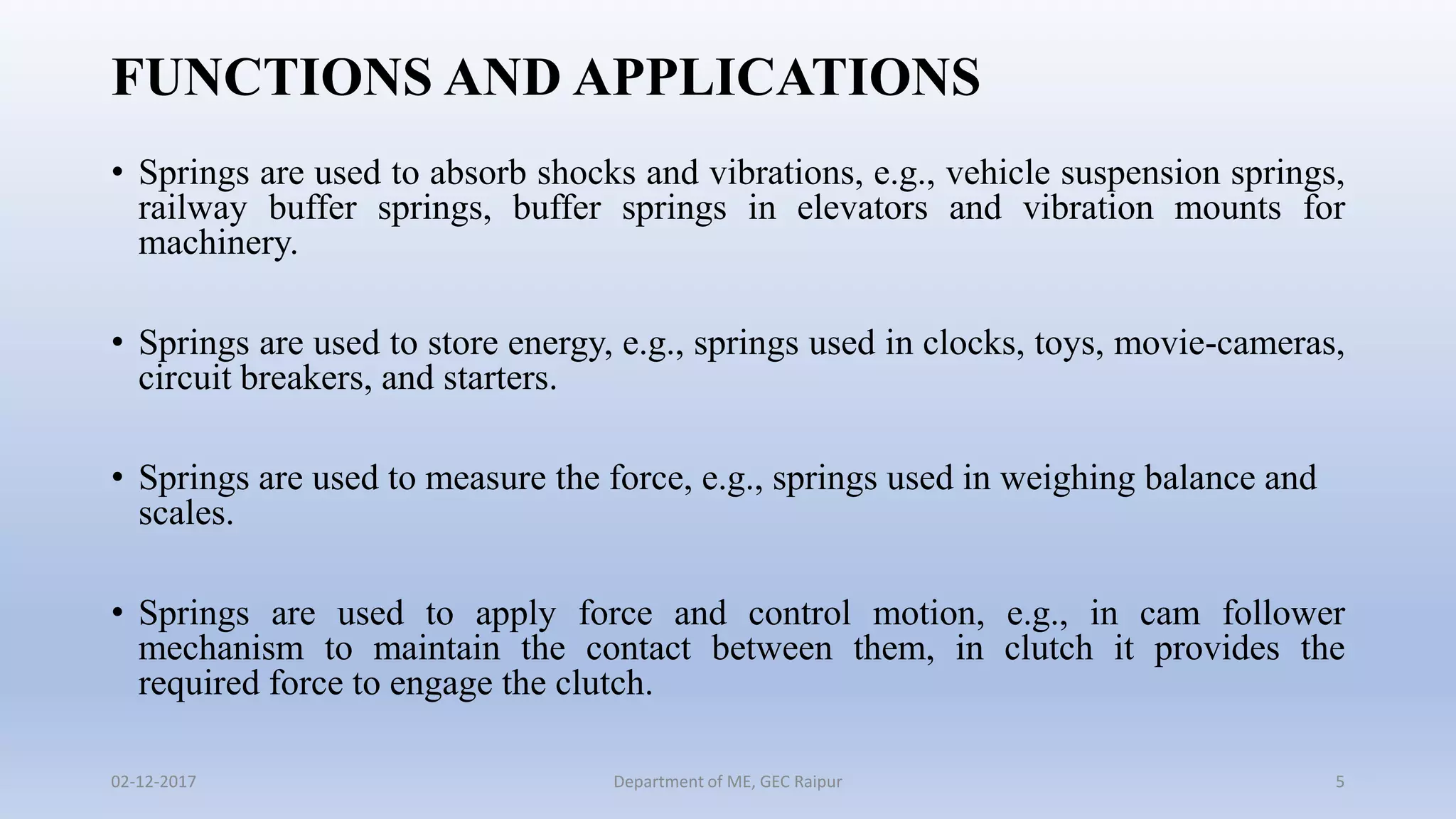 Design of Springs | PPTX