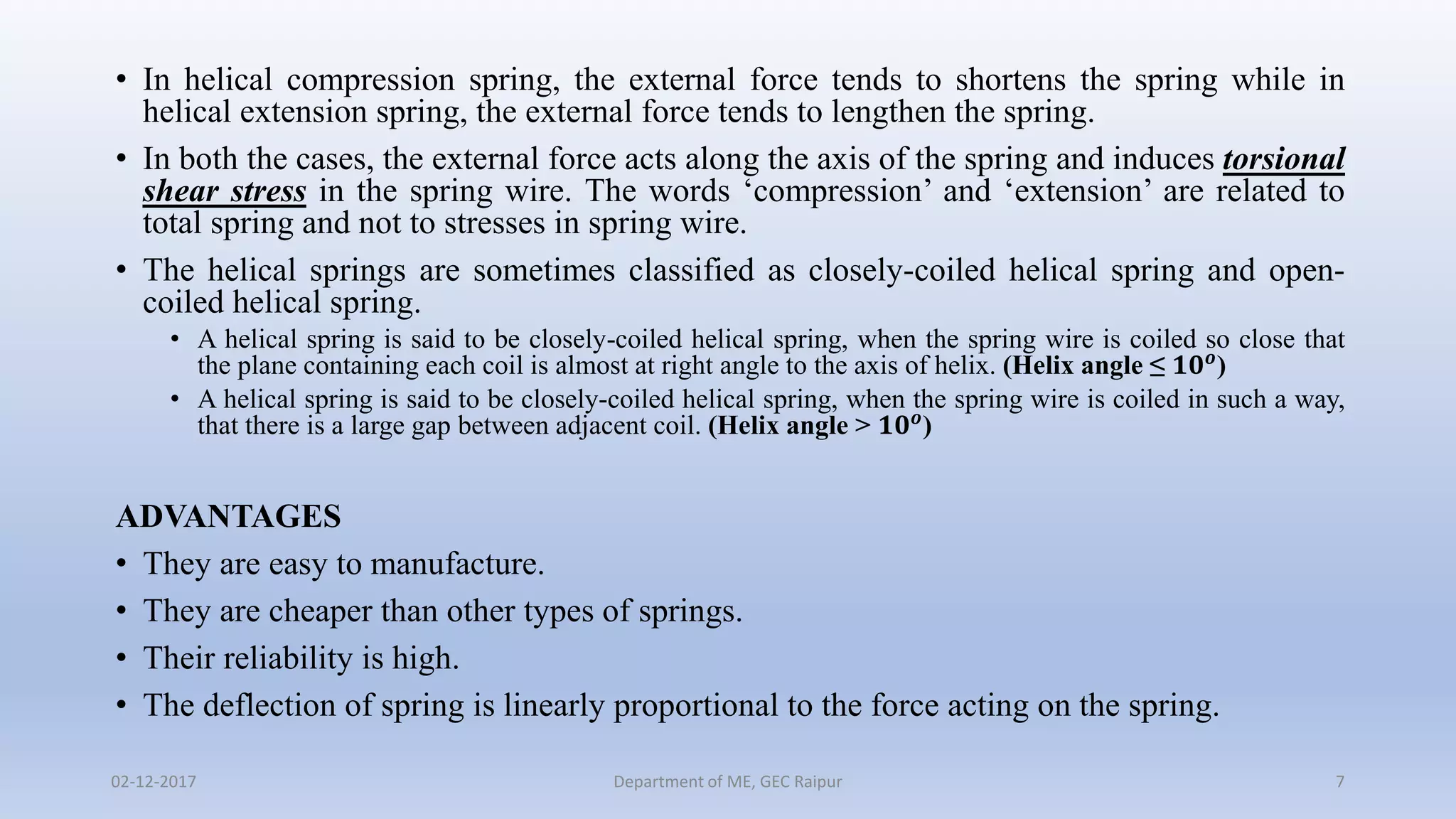Design of Springs | PPTX