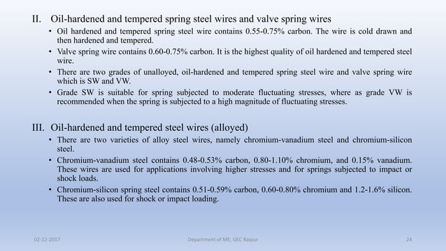 Design of Springs | PPTX | Physics | Science
