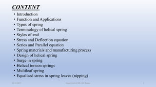 Design of Springs | PPTX