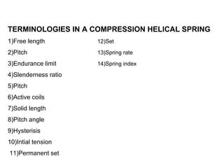 WHAT IS SPRINGS (classification & details) | PPT