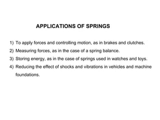 WHAT IS SPRINGS (classification & details) | PPT