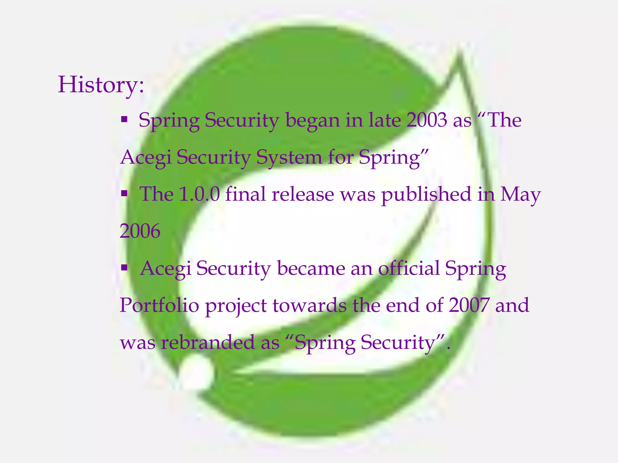 Spring security | PPTX