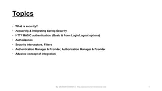Spring security | PPTX