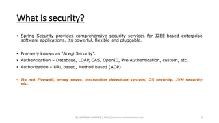 Spring security | PPTX