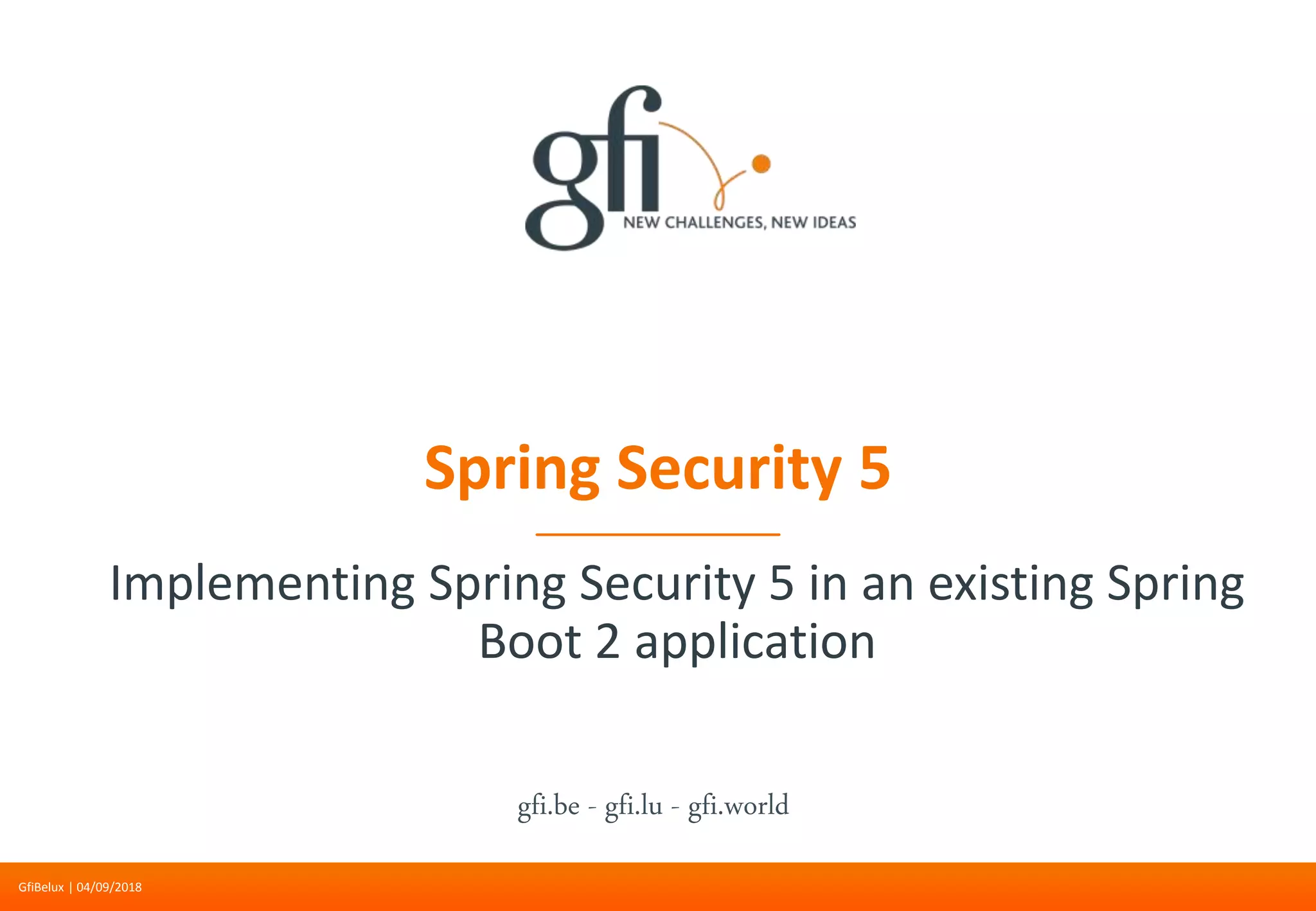 Spring Security 5 | PPTX