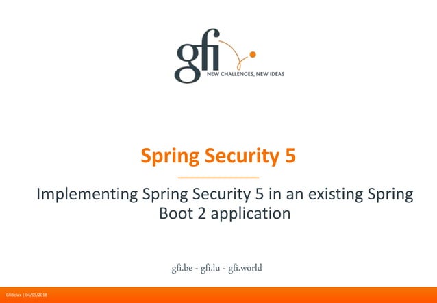Spring Security 5 | PPTX | Programming Languages | Computing