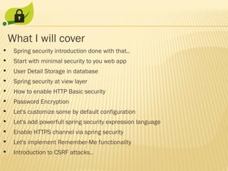 Spring Security Introduction | PPT