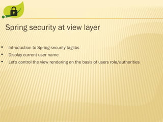 Spring Security Introduction | PPT