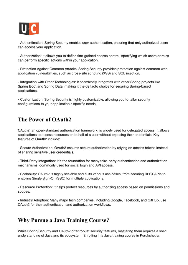 Spring Security and OAuth2: A Comprehensive Guide | PDF | Free Download