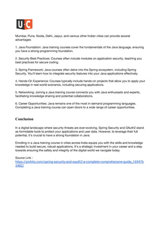 Spring Security and OAuth2: A Comprehensive Guide | PDF | Free Download