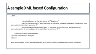 Spring Security Framework | PPT