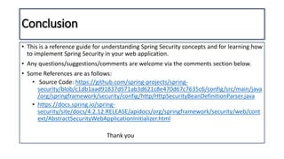 Spring Security Framework | PPT