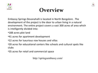Embassy Springs Devanahalli | PPT