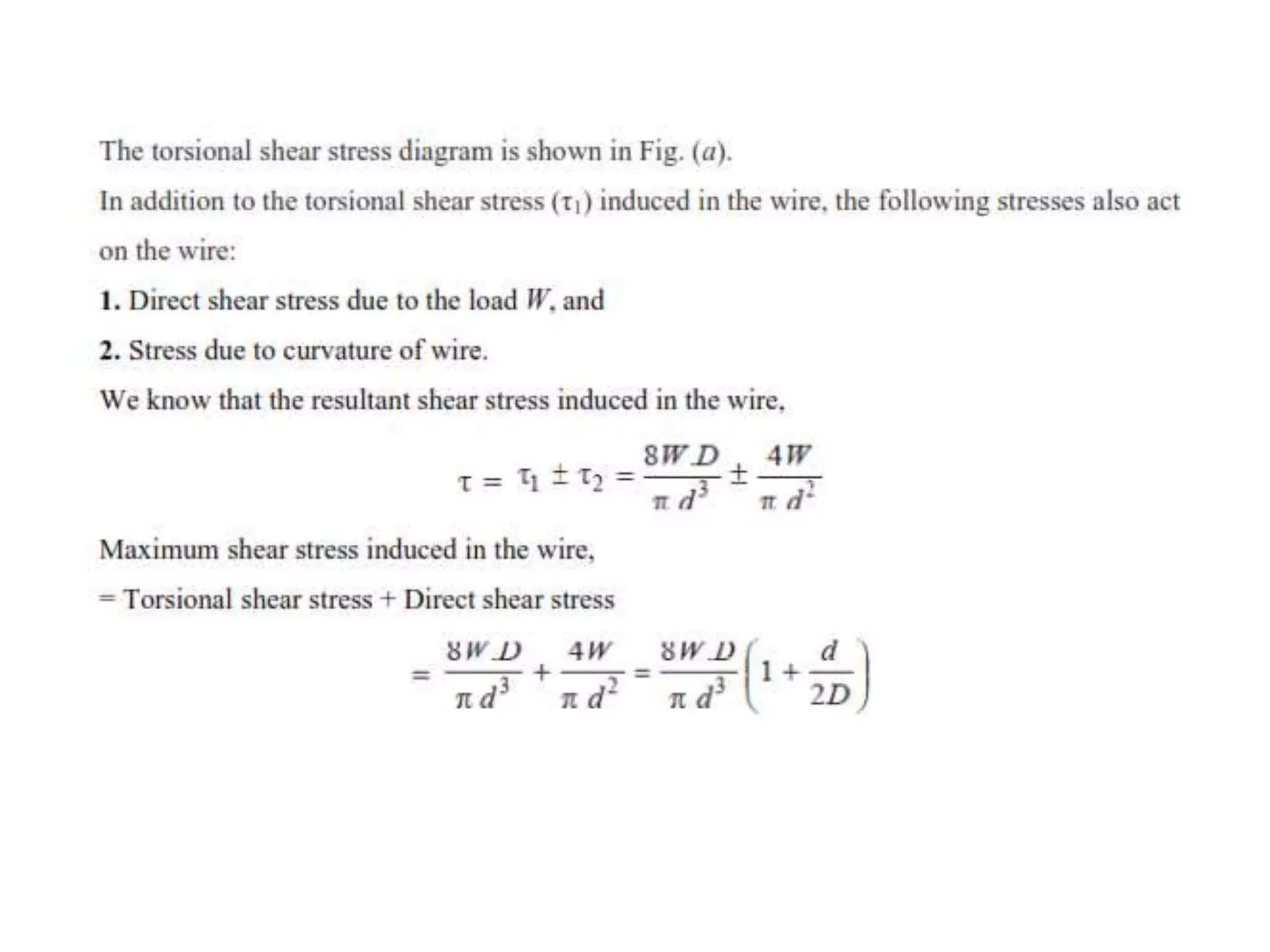 Mechanical Springs - stresses & Deflection of compression springs | PPTX