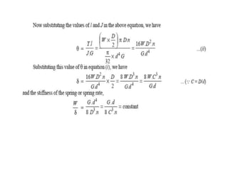 Mechanical Springs - stresses & Deflection of compression springs | PPTX