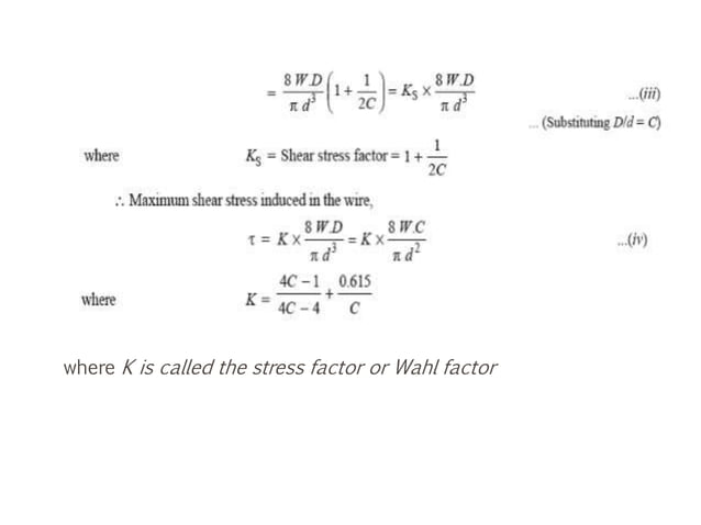 Mechanical Springs - stresses & Deflection of compression springs | PPTX