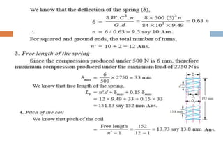 Mechanical Springs lecture 3 problems 1 | PPTX