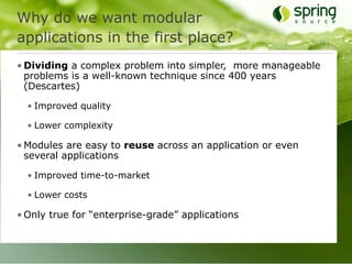 Developing modular Java applications | PPT