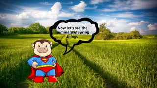 Spring summary | PPT